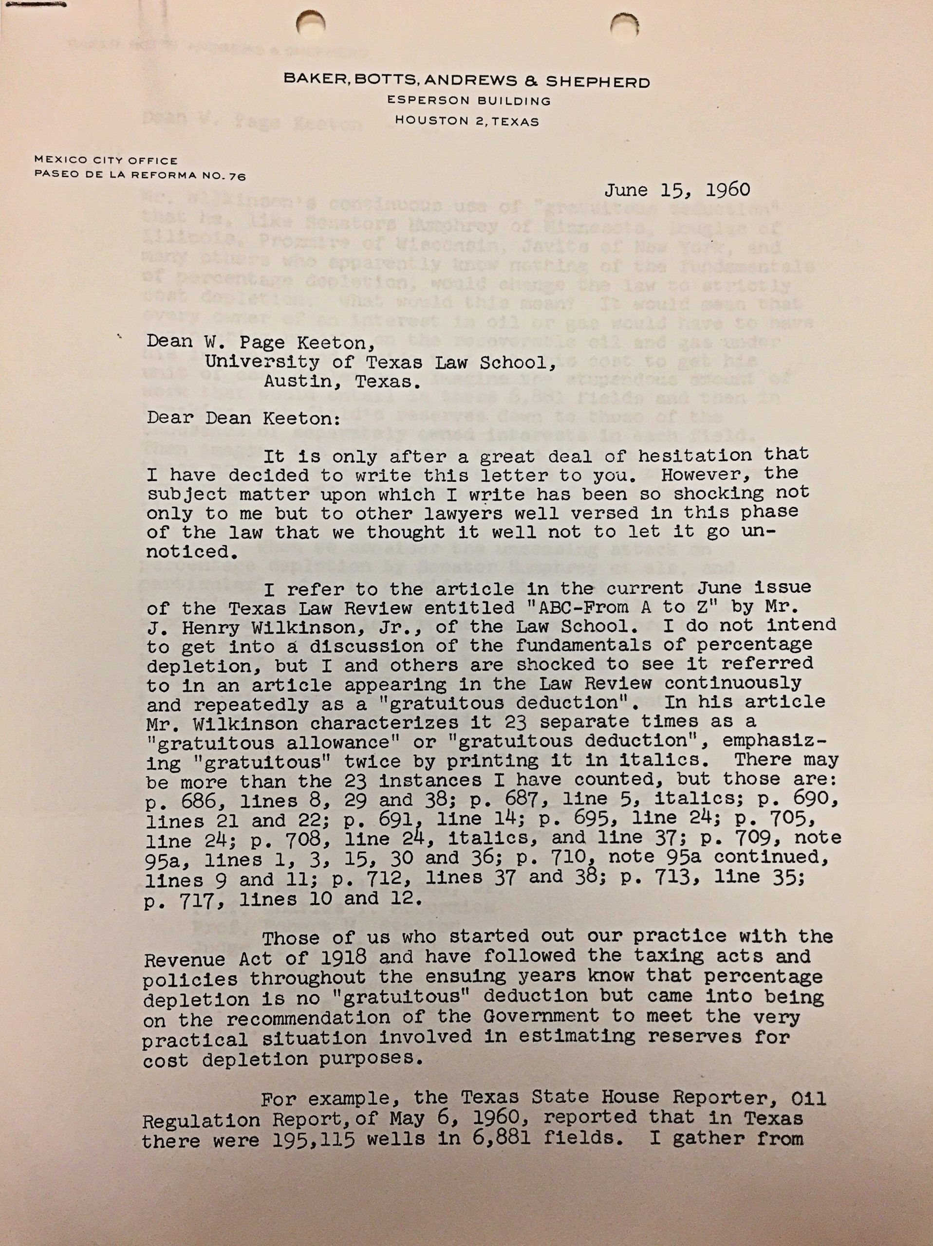 Dean Page Keeton and Academic Freedom at UT Austin: Three Archival ...