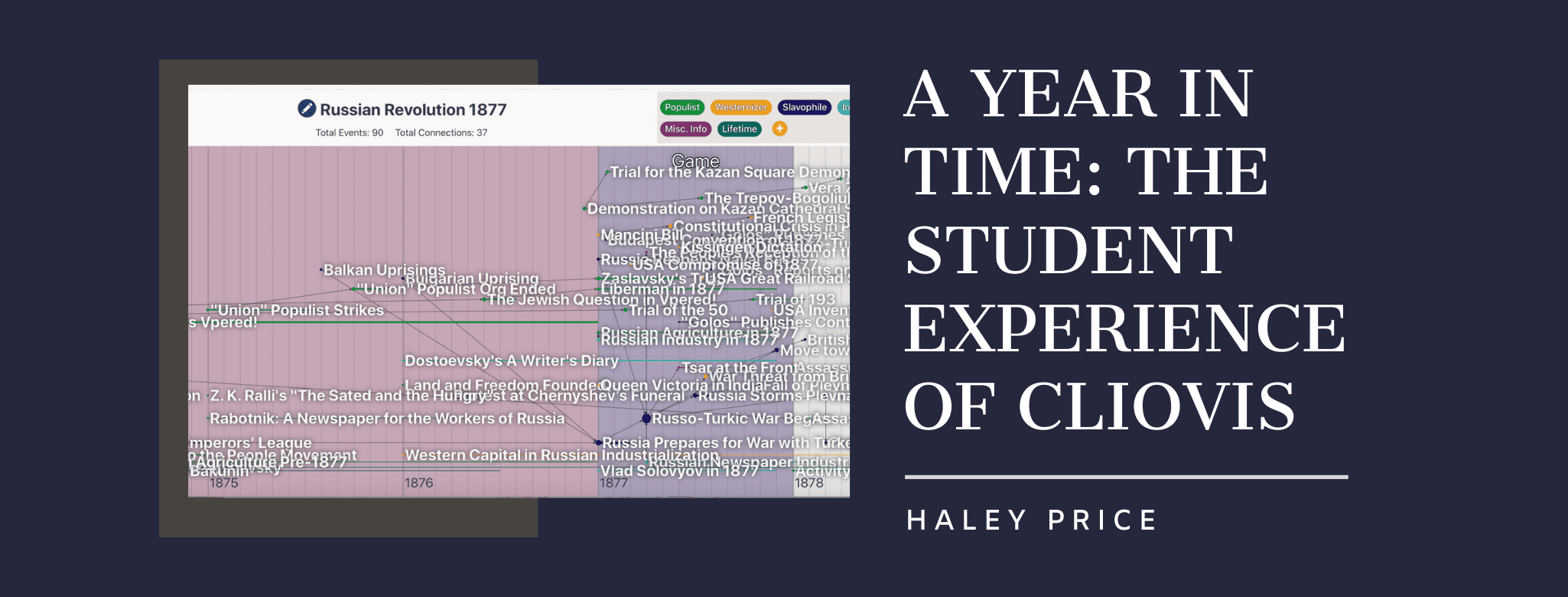 A Year in Time: The Student Experience of ClioVis - Not Even Past