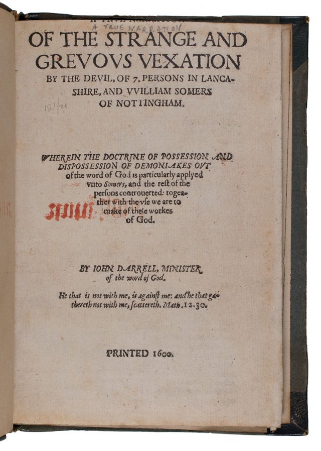 Primary Source: An Elizabethan Exorcist's (very weird) Secret Press ...